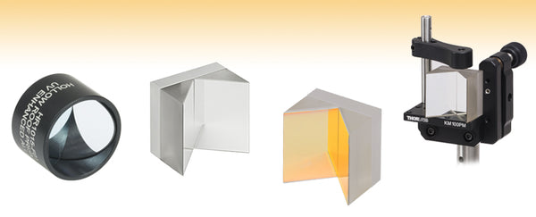 T-HRS1015-M01 - 1" x 1" Hollow Roof Prism Mirror, Protected Gold ...