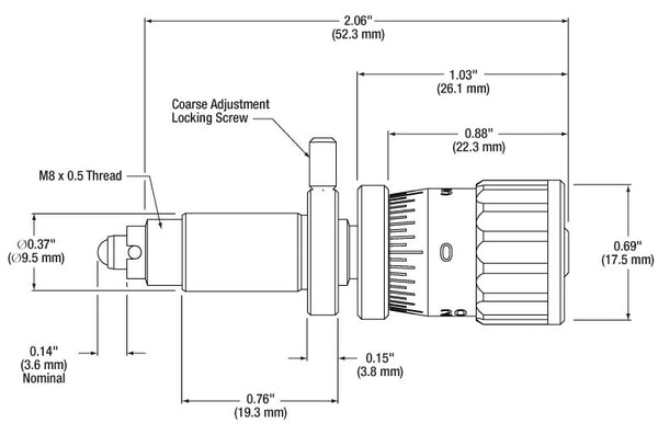 T-DM10 - Differential Adjuster For Translation Stages, 1/2" Travel ...