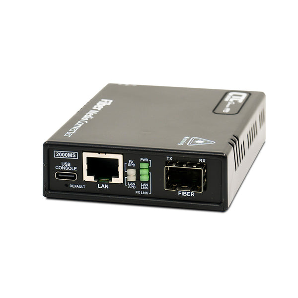 FMC-2000MS Gigabit Ethernet dual speed SFP slot fiber media converter ...