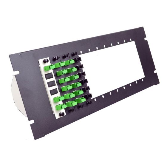 Patch Panel Frame 4RU Flush Mount 19" Holds (12) Adapter Plates Unload ...