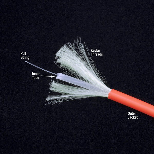 T-FT030-Y - Yellow Reinforced Ø3 mm Furcation Tubing, Unit Price Per M ...