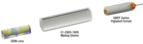 T-GRIN2310A - GRIN Lens, Ø1.8 mm, 0.23 Pitch, 8­°, 1060 nm Design Wave ...