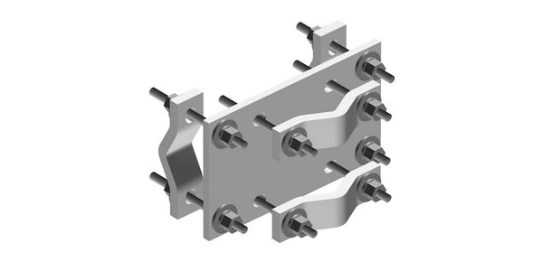 COMMSCOPE ANDREW SOLUTIONS CO-100 Crossover Plate, joins 1-1/2 in to 3 ...