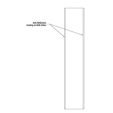 T-BCP41R - 25 x 36 mm UVFS Beamsplitter Compensator Plate, 45° AOI AR ...