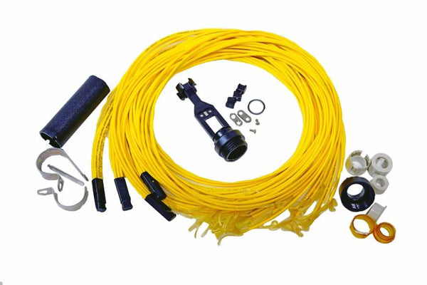 Spider Fan-Out Kit - 24 Fibers, 1 meter Tubing, 250µm Fiber, Yellow Co ...