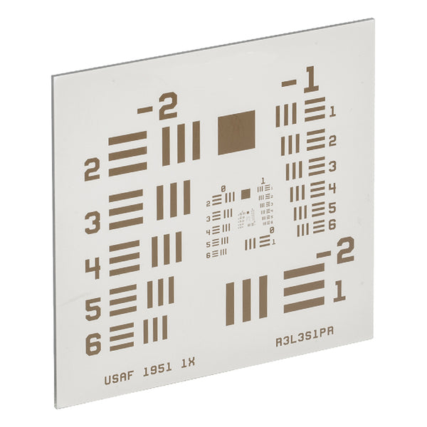 T-R3L3S1PR - Positive Reflective 1951 USAF Test Target, 3" x 3" – Fosco ...