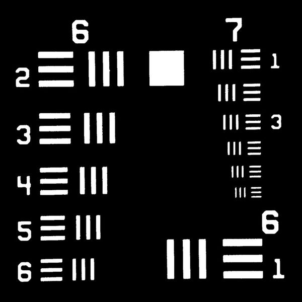 T-R3L1S4P - Positive 1951 USAF Wheel Pattern Test Target, 3" x 1 ...