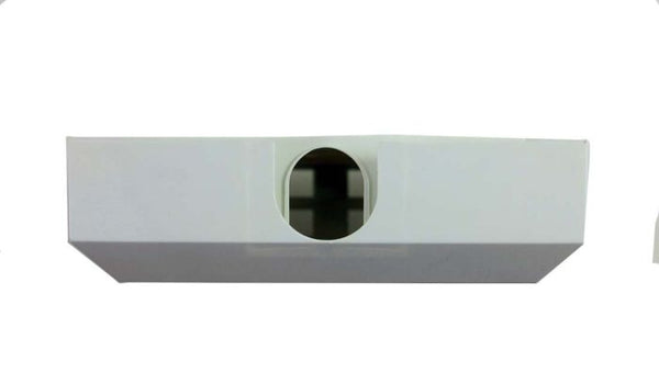 Wall Mount Box Holds (4) SC Duplex or LC Quad Adapters White Unloaded ...