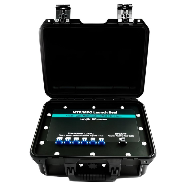 Launch Box Style #4, 1000m 9/125µm SMF-28e+, 2 meter Pigtails w/Connec ...