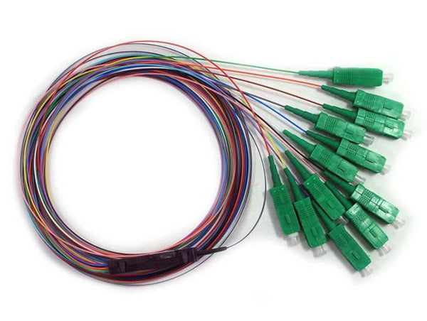 Ribbon Fanout Pigtail, 12 Fiber, Singlemode, SC/APC, 3 Meters – Fosco ...