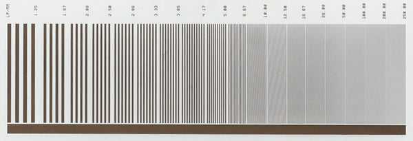 T-R1L3S6PR - Positive Reflective Variable Line Grating Test Target, 3 ...