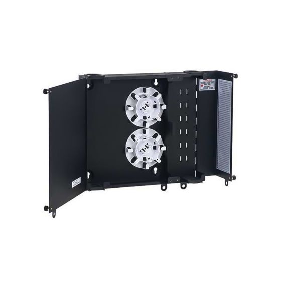 AFL Wall Mount Enclosure Holds (2) LGX Adapter Plates Black Unloaded ...