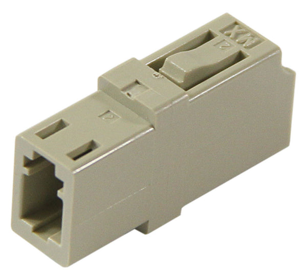 Multimode LC Mating Sleeve, Phos. Bronze Sleeve, Snap Mount, Beige Col ...