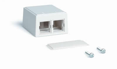 CommScope M102SMB 2-port Surface Mount Box, White – Fosco Connect