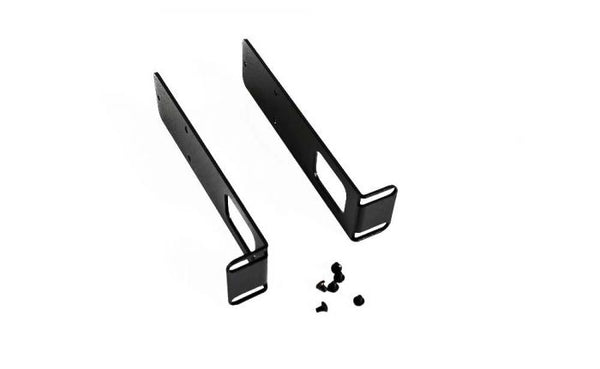 1RU 19" Flush Mount Rack Adapter Brackets (Pair)-Black – Fosco Connect