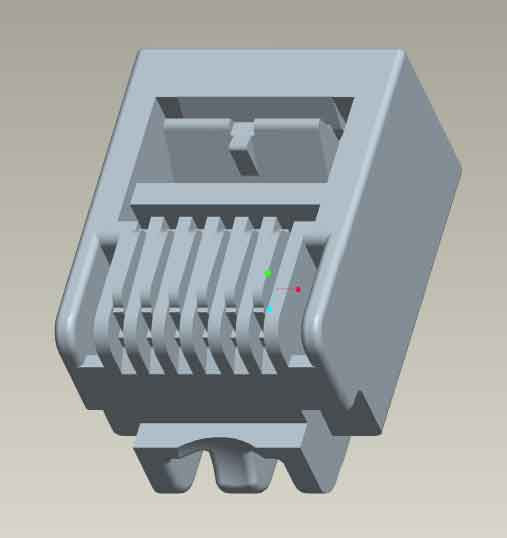 Mod Plug 6 Position 6 Conductor For Round Stranded 24-28 Awg 25/Pk Use ...