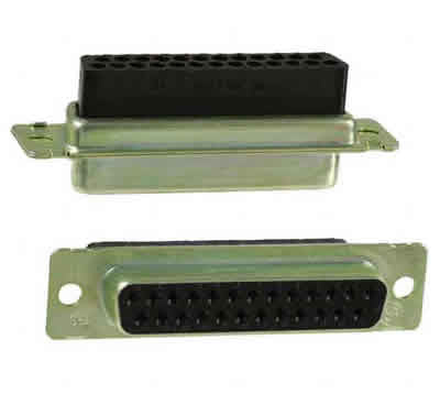 Hdp-20 Crimp Snap Receptacle 25Pos Zinc Plated #3 Shell Standard Mount ...