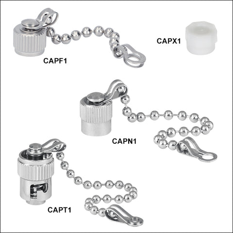 TH-CAPN1 - Metal Cap for SMA Bulkheads and Mating Sleeves – Fosco Connect