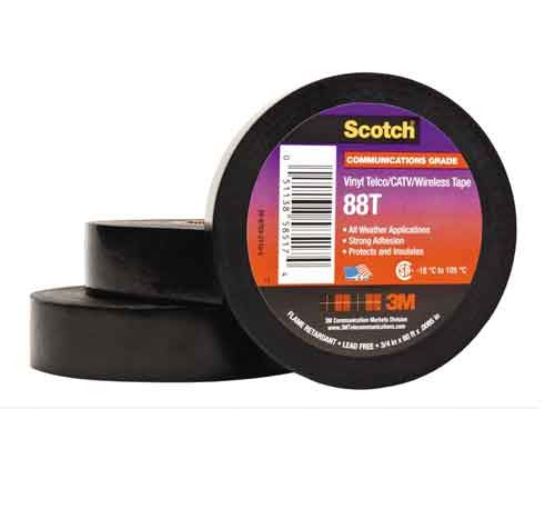 Scotch All Weather Telephone Vinyl Plastic Tape, Black – Fosco Connect