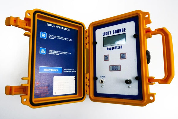 Ruggedized 850/1300nm LED Light Source with ST Adapters – Fosco Connect