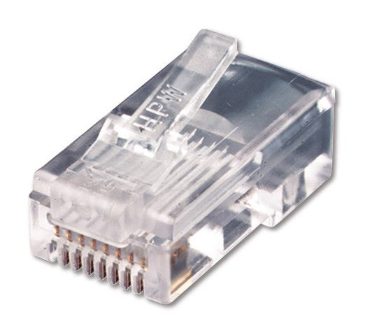 Modular Plug, 8-Position 8-Conductor For 24AWG Solid Or Stranded Wire ...