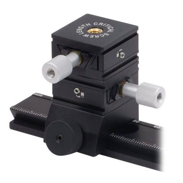 TH-DT12XZ - 1/2" XZ Dovetail Translation Stage with Baseplate, 8-32 Ta ...