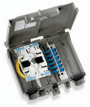 Leviton Fiber Optic Network Interface Device NID houses 12 splices and ...