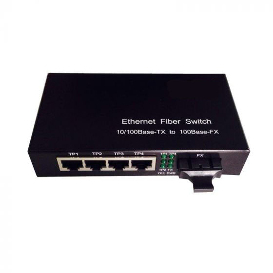 Media Switch SC Multimode 10/100 4UTP – Fosco Connect