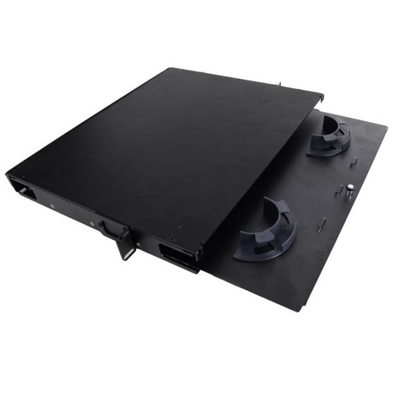 Slack Cable Management Enclosure 1RU Black – Fosco Connect