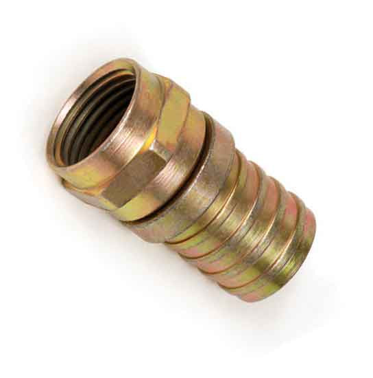 F-Connector .324 Hex Crimp For RG6 With 40-60% Braid PK/100 – Fosco Connect
