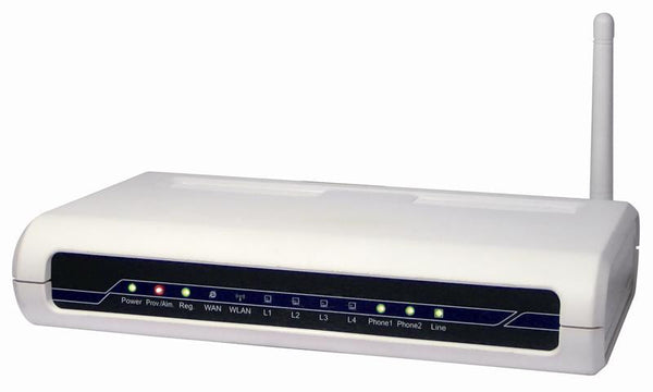 Gateway w/ 2 telephone FXS ports, WiFi Access Point and 4 port Router ...