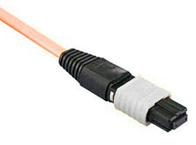 MTP 12 Fiber Multimode Connector, Female No Pins, Ribbon Cable, Beige ...