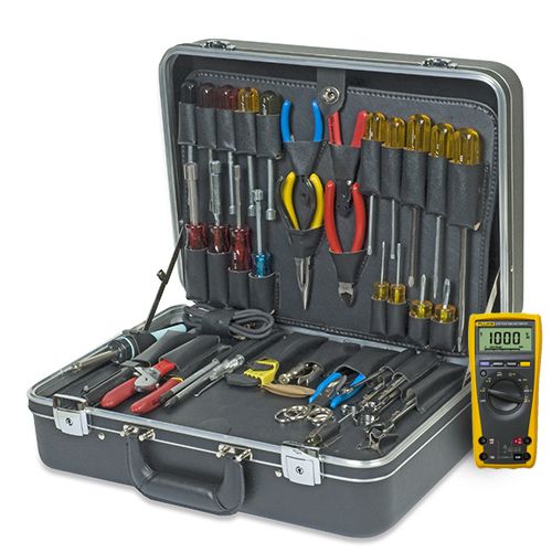 SPC47D-01 Standard Field Engineer Tool Kit w/DMM, 6" Molded Case ...