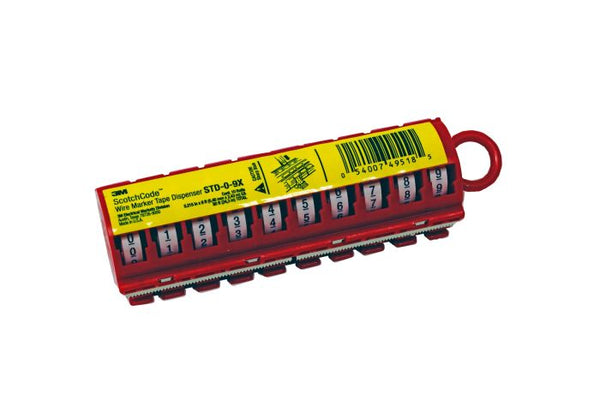 F1-STD09X 3M Cable Marking ScotchCode Wire Marker Tape Dispenser with ...
