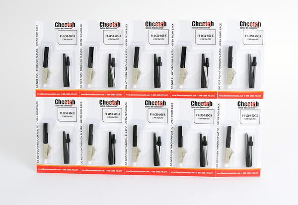 Cheetah LC Multimode 50μm OM2 Splice-On Connector 900μm Black - Bliste ...