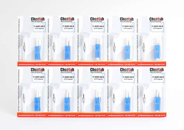 Cheetah SC/UPC Single Mode Splice-On Connector 900μm White - Blister P ...