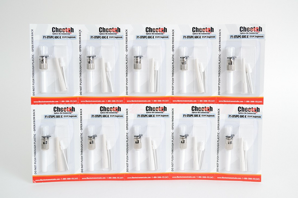 Cheetah ST/UPC Single Mode Splice-On Connector 900μm White - Blister P ...