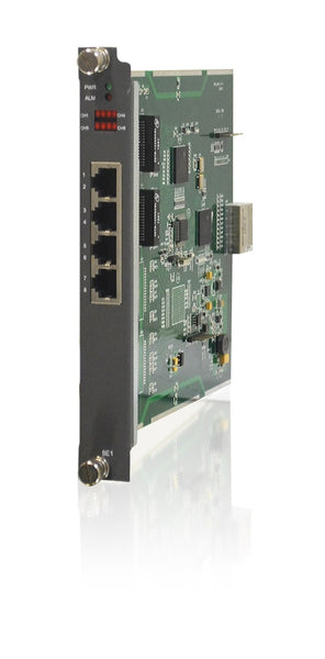 iSAP5100-8E1R - 8 E1 interface card for iSAP5100 multiplexer, 4 x RJ45 ...